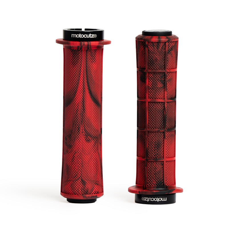 Mid Flange Bolt-On Grips Red Dye – MotocutzMX